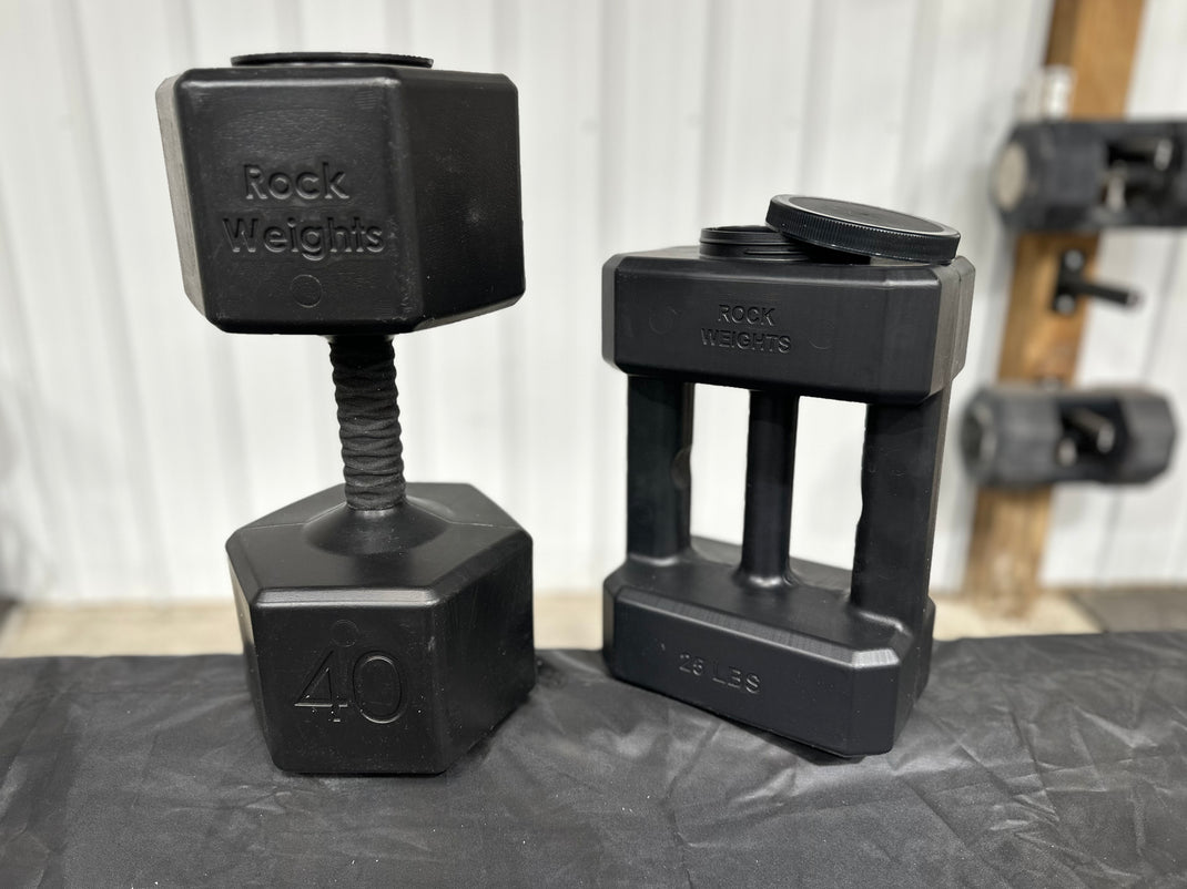 Rock Weights: DIY Concrete Dumbbell and Kettlebell Molds