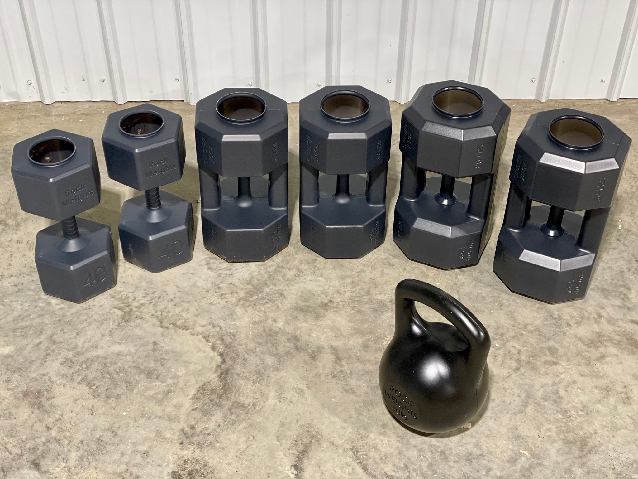 Rock Weights: DIY Concrete Dumbbell and Kettlebell Molds