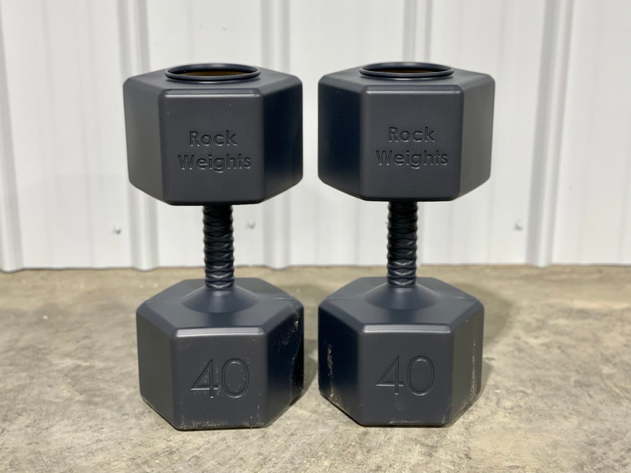 Rock Weights: DIY Concrete Dumbbell and Kettlebell Molds